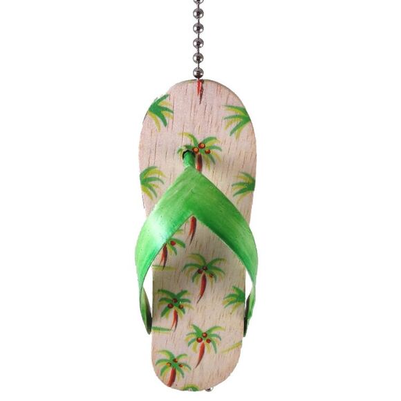 TIM | Accents | Tropical Palm Trees On Flip Flop Ceiling Fan Pull ...